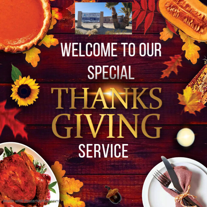 Welcome to our thanksgiving service nov 21 | PosterMyWall