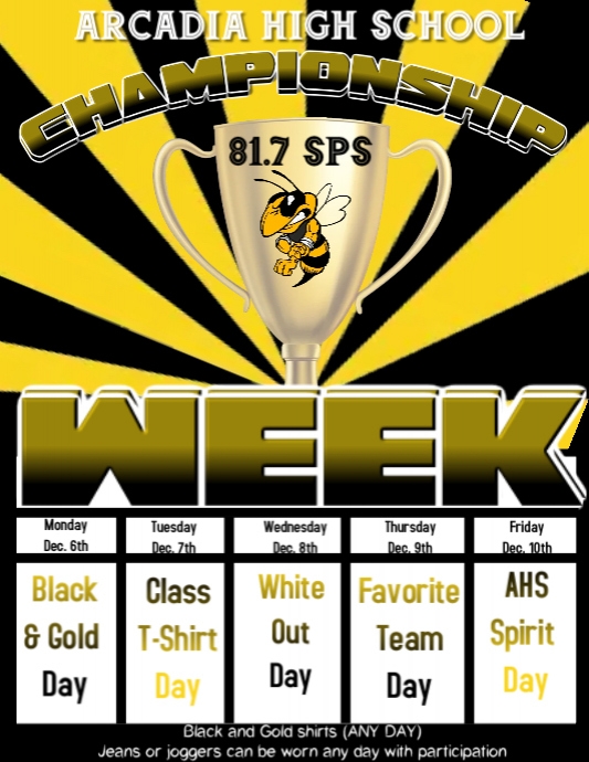AHS champion week | PosterMyWall