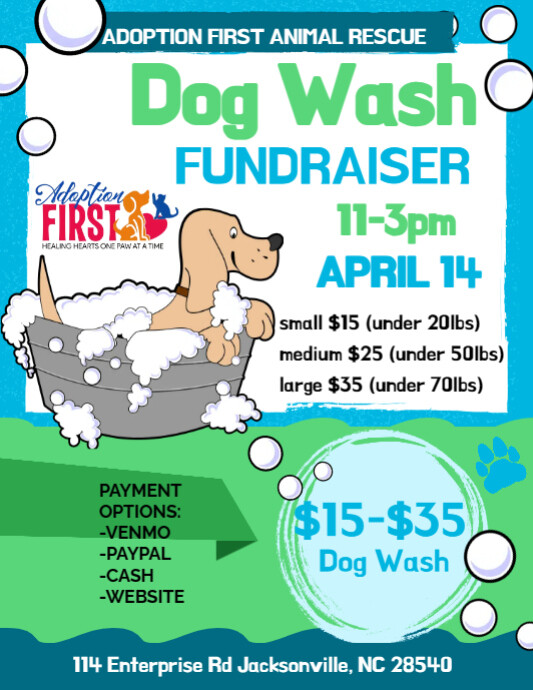 Dog Wash Fundraiser Flyer (1) | PosterMyWall