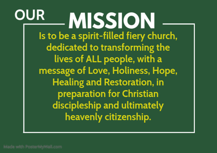 church mission and vision flyer | PosterMyWall