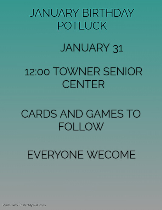 POTLUCK POSTER | PosterMyWall