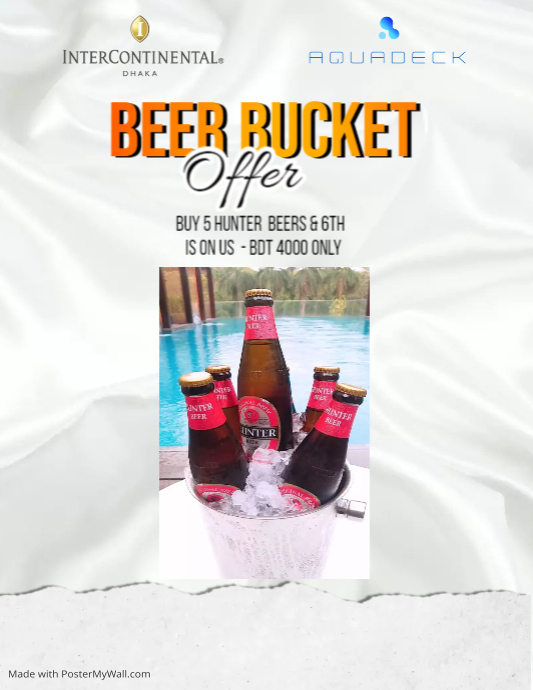 Beer bucket offer poster | PosterMyWall