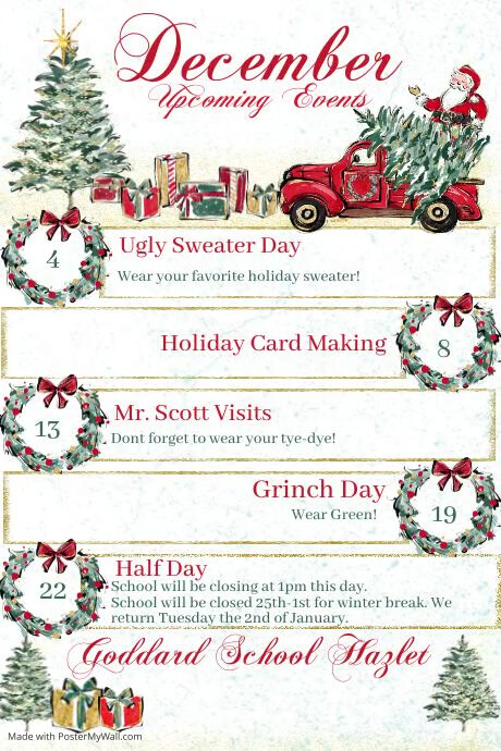 December Calendar by Paula | PosterMyWall