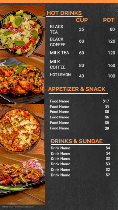 Food Menu Full | PosterMyWall