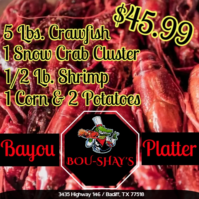 Bayou Platter | PosterMyWall