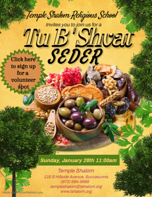 Tu B'Shvat Seder 2024 | PosterMyWall