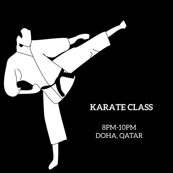01 KARATE Template | PosterMyWall