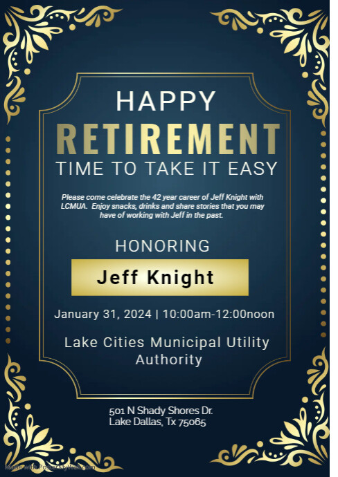 Retirement Honoring Flyer | PosterMyWall