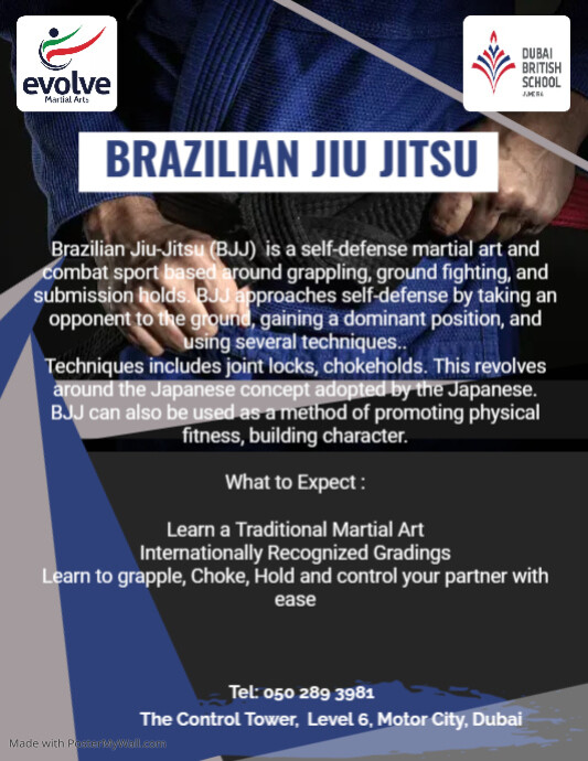 Brazilian jiu jitsu flyer (2) | PosterMyWall