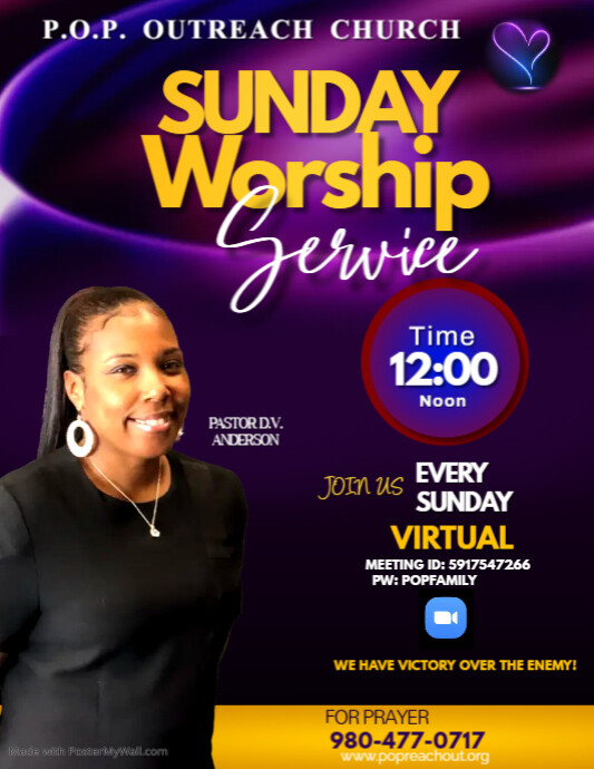 Sunday service | PosterMyWall