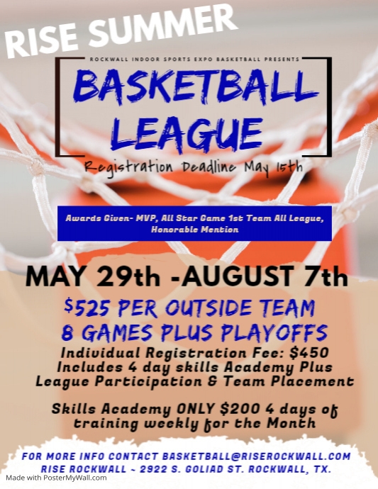 SUMMER Basketball League | PosterMyWall