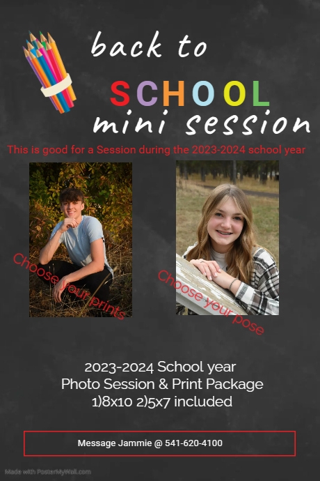 Back To School Photography Mini Session | PosterMyWall