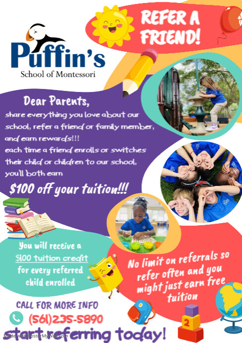 preschool enrollment advertisement | PosterMyWall