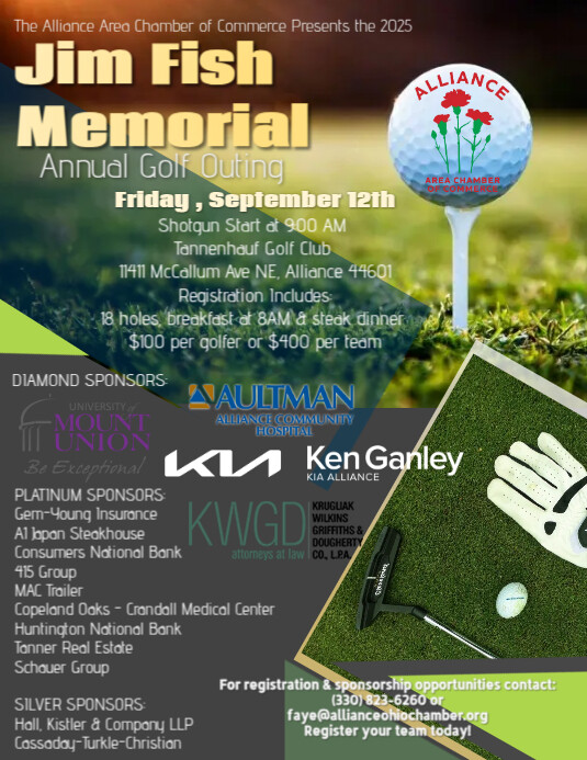 GOLFING EVENT FLYER POSTER TEMPLATE | PosterMyWall