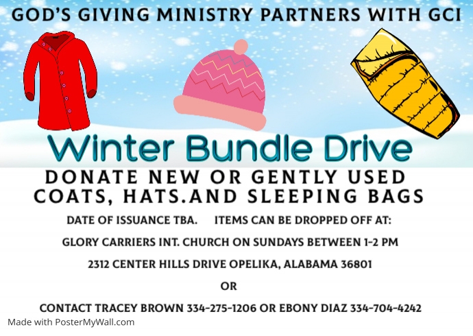 Copy of Copy of Winter coat drive fundraising event | PosterMyWall