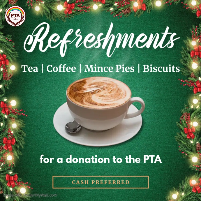Copy of Christmas Coffee Service 2021 Template (3) | PosterMyWall