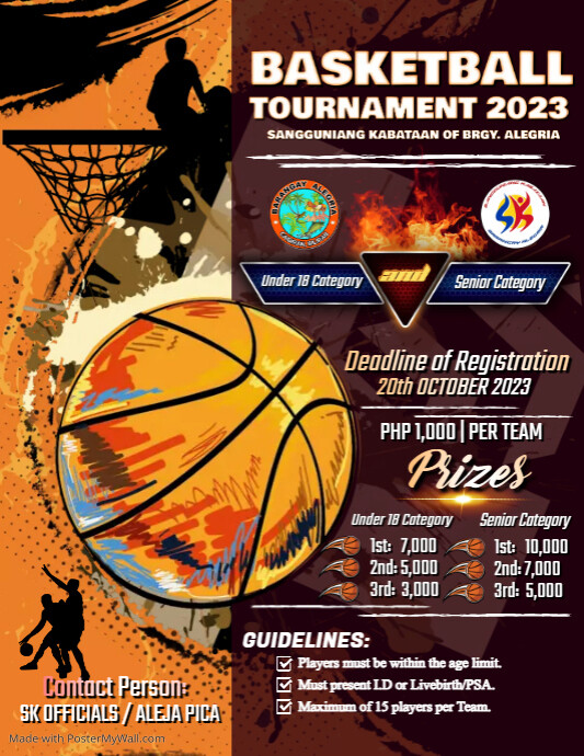 Creative Basketball Tournament Flyer Design | PosterMyWall