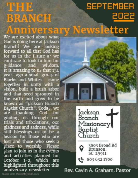 Orange Ministry Newspaper Journal Flyer Templ | PosterMyWall