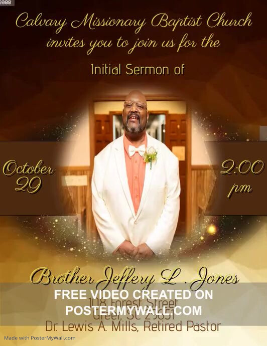 initial sermon mp4 | PosterMyWall