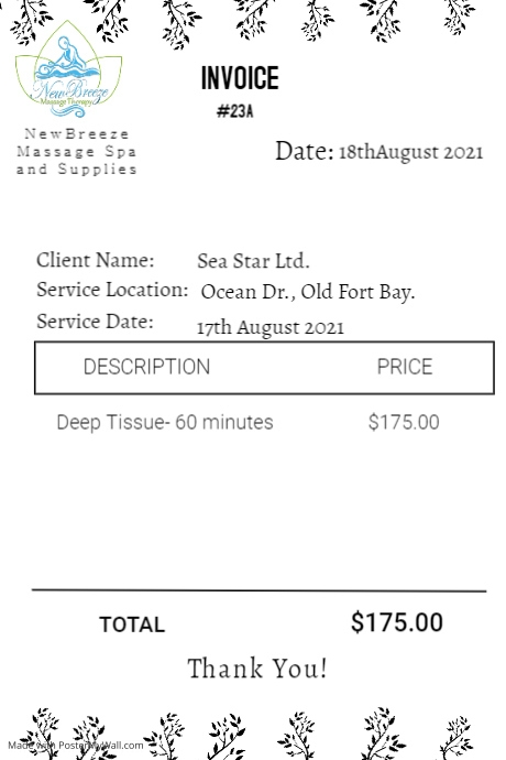 Copy of Copy of Elegant digital business invoice | PosterMyWall