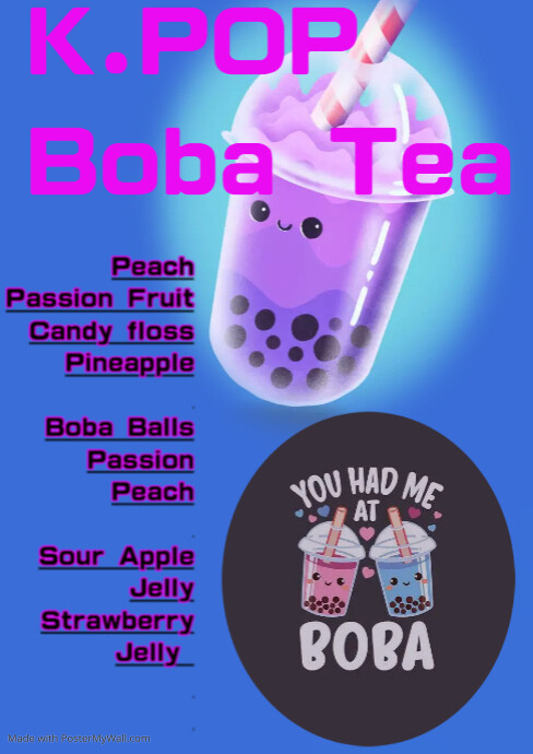 Bubble tea poster | PosterMyWall