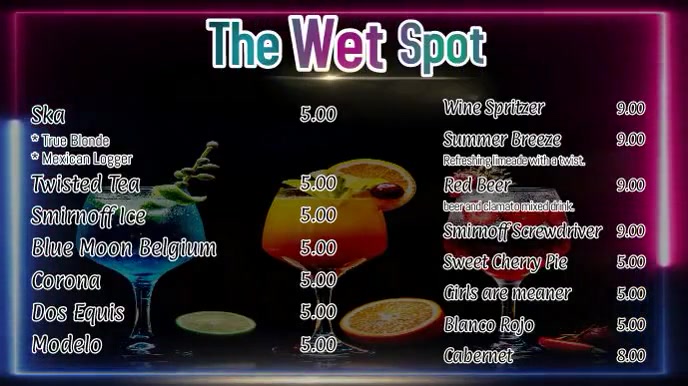 Cocktail Menu Design Inspiration | PosterMyWall