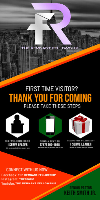First Time Visitor Banner | PosterMyWall