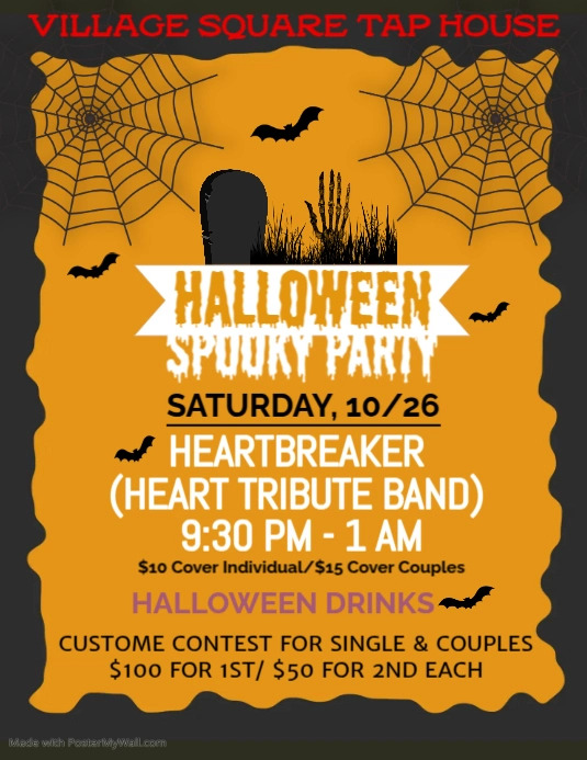 Halloween Spooky Party Flyer Template. | PosterMyWall