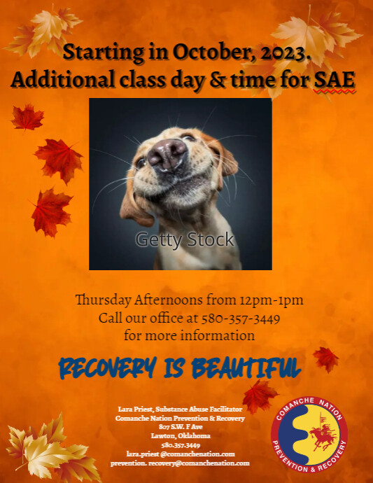 New classes for SAE | PosterMyWall