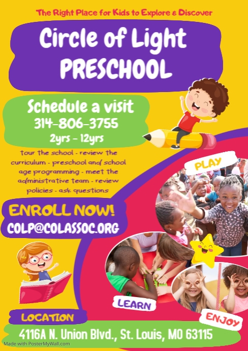 Copy of preschool enrollment advertisement (2) | PosterMyWall