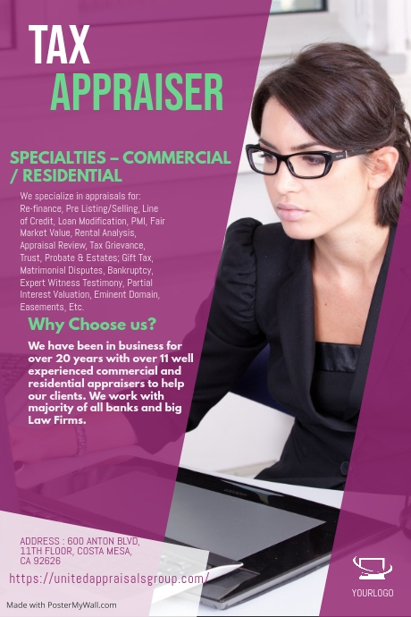 Tax Appraiser | PosterMyWall