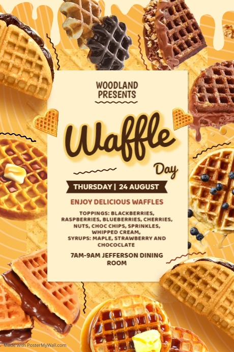 International Waffle Day Poster Template | PosterMyWall