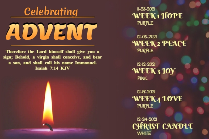 Copy of 2019 Advent | PosterMyWall
