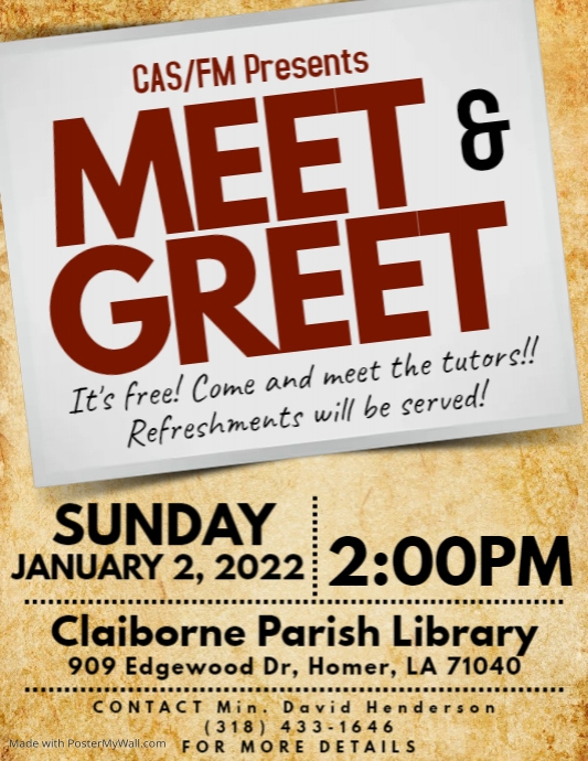 Copy of Copy of Meet & Greet Flyer | PosterMyWall