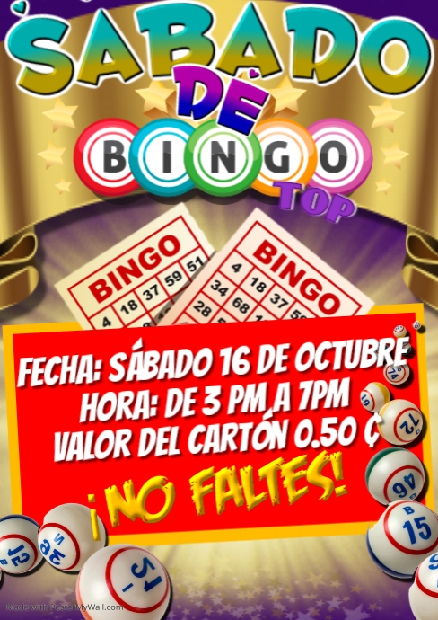 Copy of Sunday Bingo | PosterMyWall