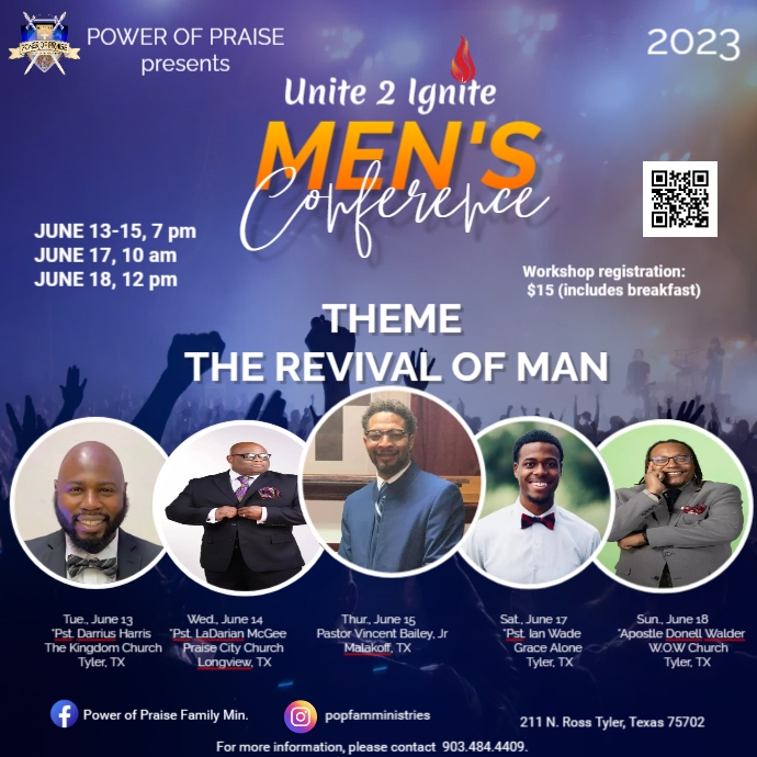 men's conference flyer | PosterMyWall