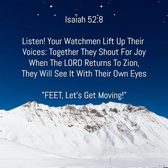 ISAIAH 52:8 | PosterMyWall