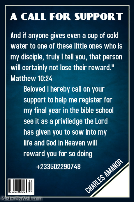 A CALL FOR SUPPORT | PosterMyWall