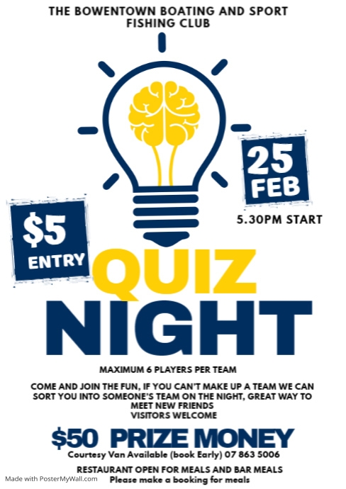 Trivia Night Poster | PosterMyWall