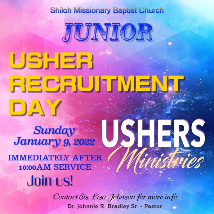 Copy of USHER RECRUITMENT FLYER | PosterMyWall