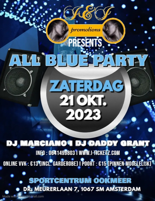 ALL BLUE PARTY | PosterMyWall