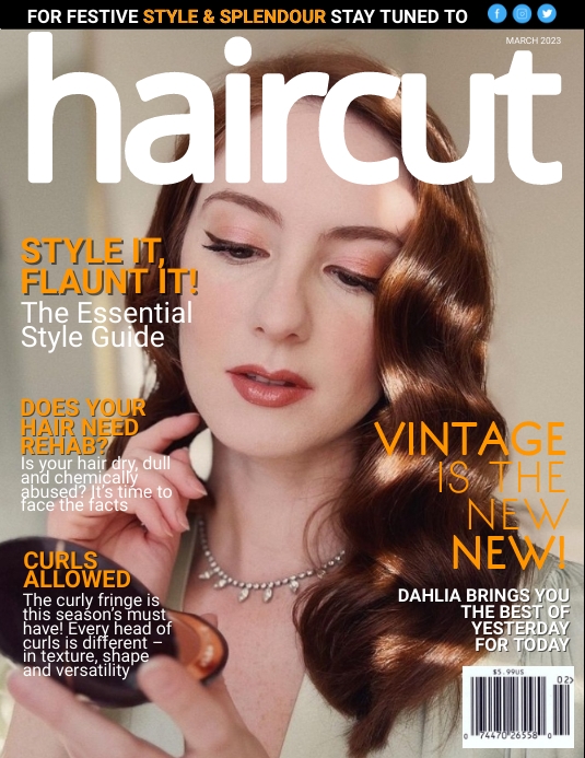 020323 Hair magazine cover template | PosterMyWall