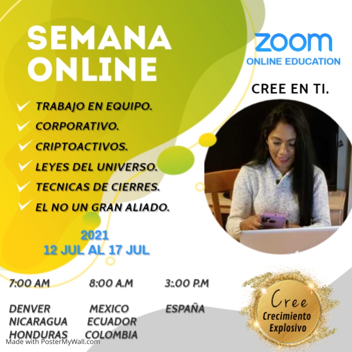 Copy of Copia de Zoom Online Classes Social Media Post | PosterMyWall