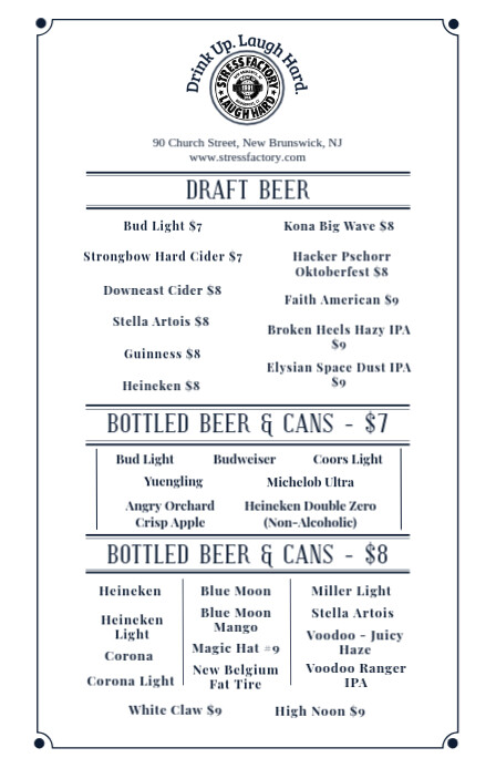 NEW Beer Menu NBK | PosterMyWall