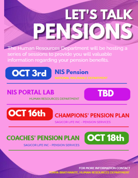 Copy of Pensions Sessions | PosterMyWall