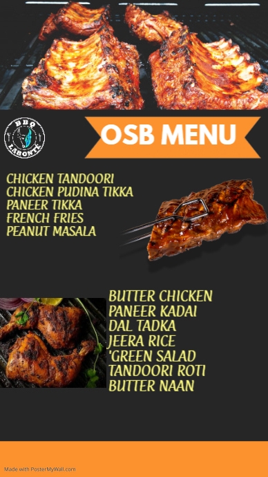 Copy of BBQ menu | PosterMyWall