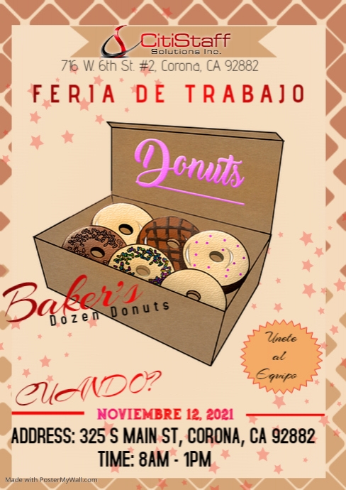 November 9 Job Fair Spanish Flyer | PosterMyWall