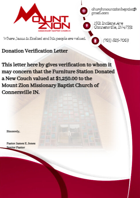 Mount Zion Letterhead | PosterMyWall