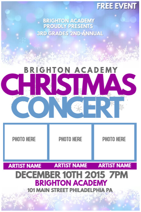 Christmas Concert Template | PosterMyWall