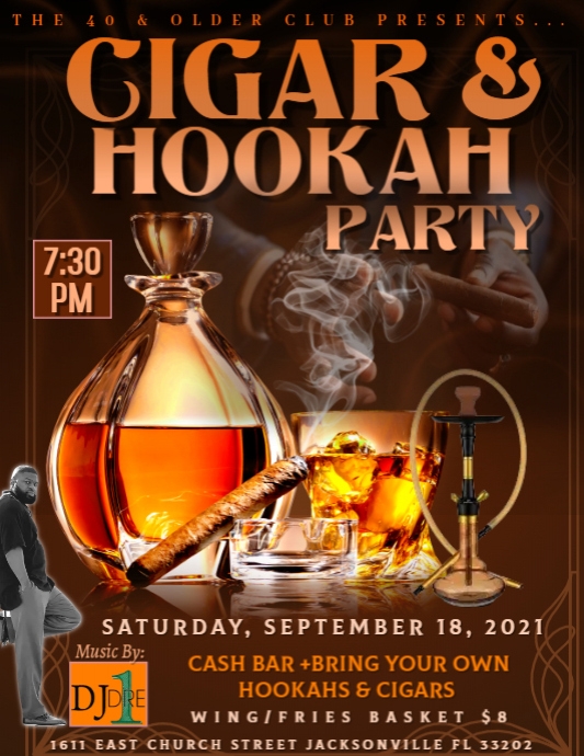 Copy of CIGAR & WHISKEY Flyer Template | PosterMyWall